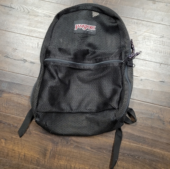 Jansport | Bags | Vintage Jansport Mesh Net See Through Backpack 9s Y2k ...